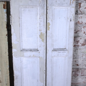 Antique Architectural Salvage, Narrow Shutter Panel Group - 2 Shutters ...