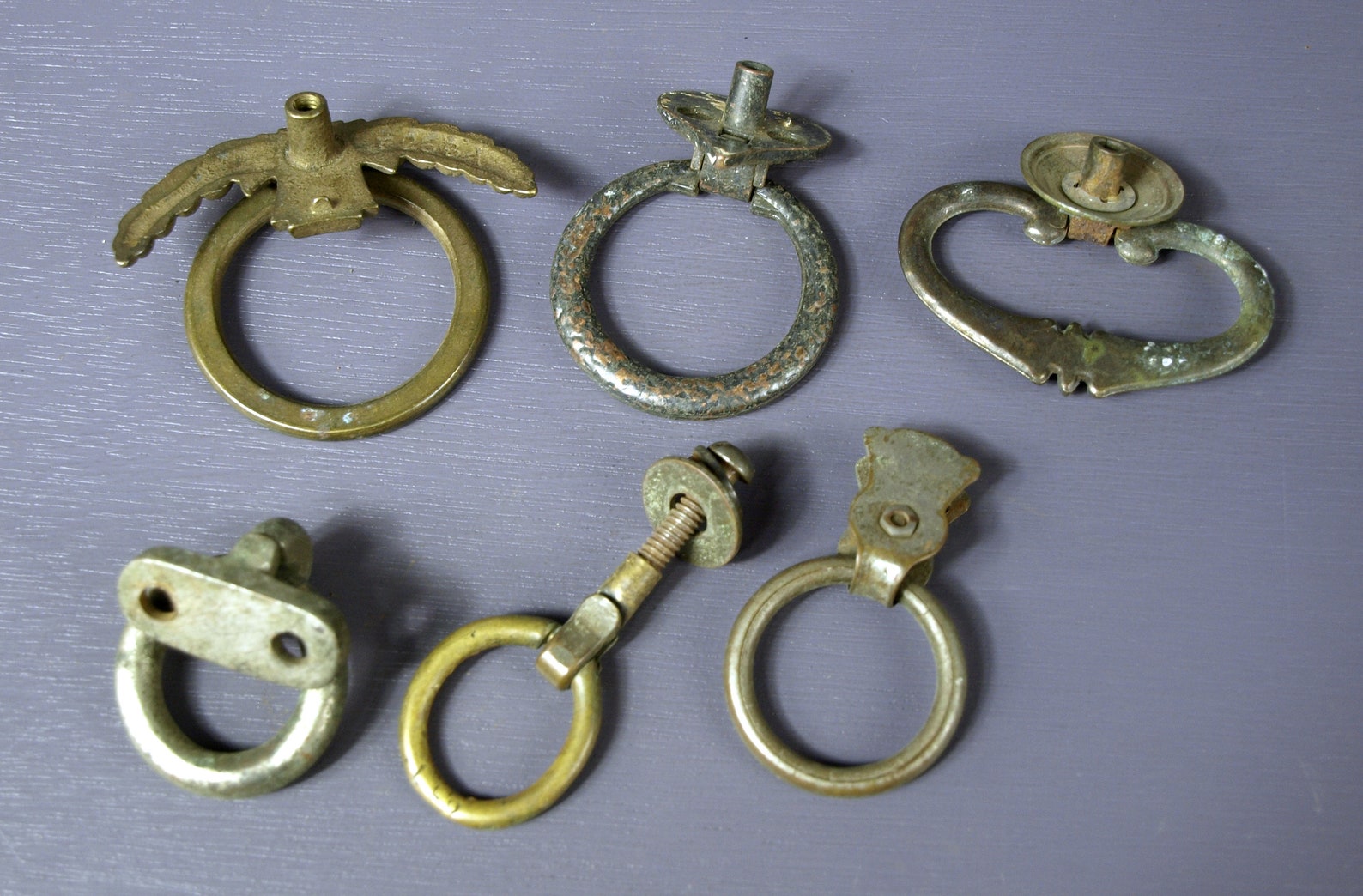 Antique Ring Drawer Pulls, Most Circa Pre-1950's - SOLD INDIVIDUALLY ...