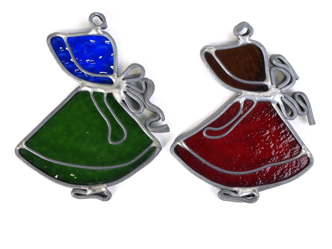 Morgan Bockius Studios Stained Glass Ornament Window Suncatchers of ...