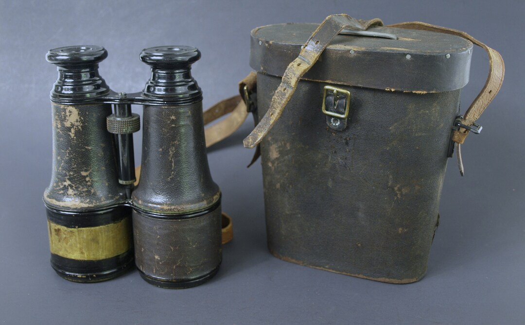 Antique WWI French Military Field Glass / Binocular With - Etsy