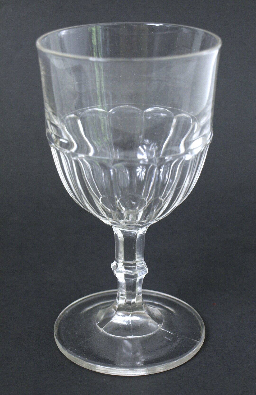 EAPG, Antique Water Goblet - Unknown Pattern W/ Bottom Plumes Circa ...