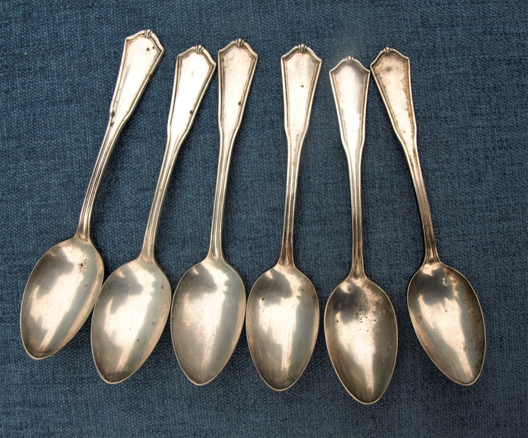 Oneida Community Reliance Silver Plate Exeter Pattern Tea Spoons Set of ...