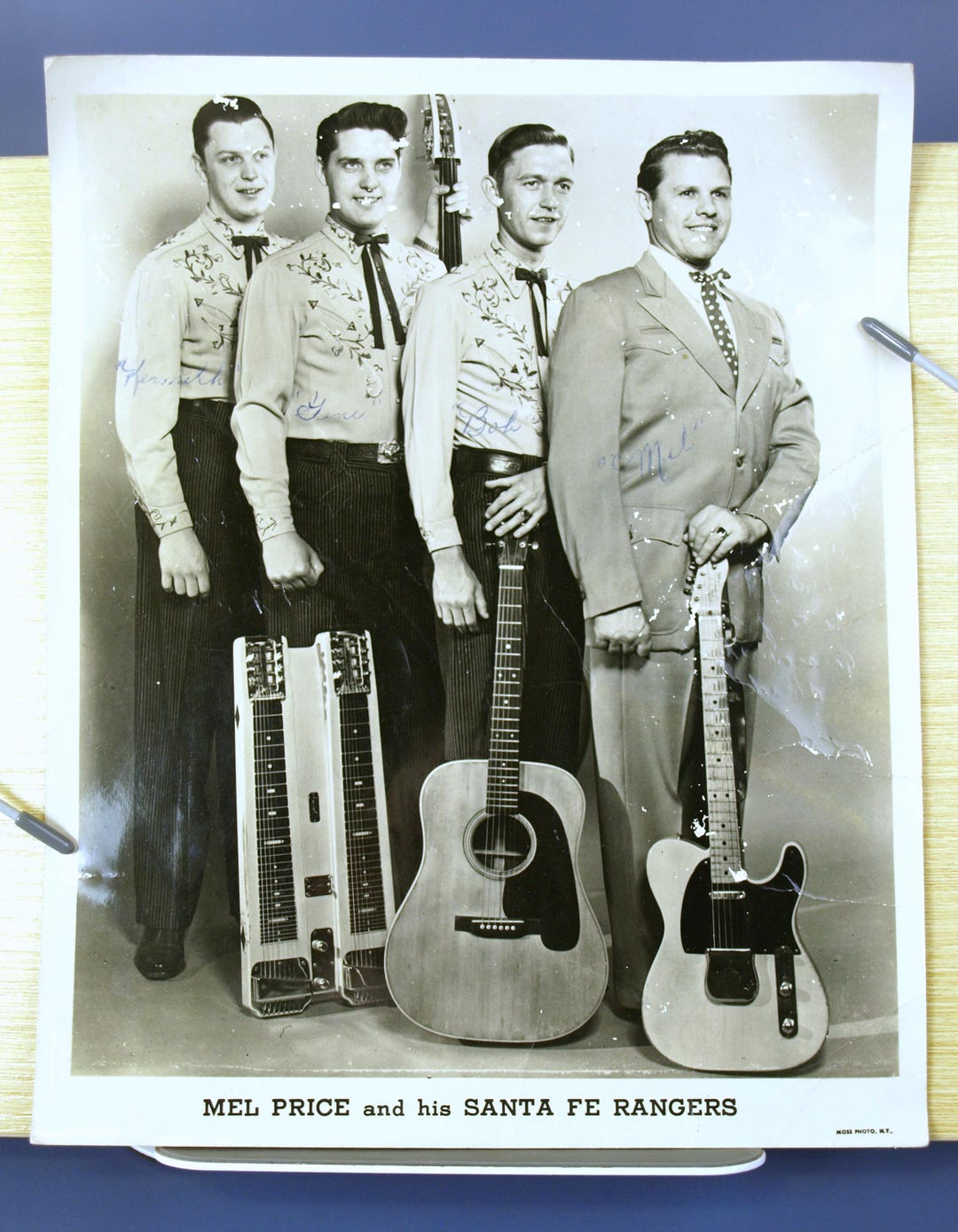Mel Price and His Santa Fe Rangers, 8" X 10" Promotional Photo C. 1957 ...