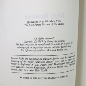 Vintage Book, sacred is the Wind by Kerry Newcomb Bantam Books, 1985 ...