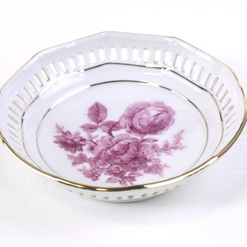 Bavaria Porcelain Rose Bowl - Etsy