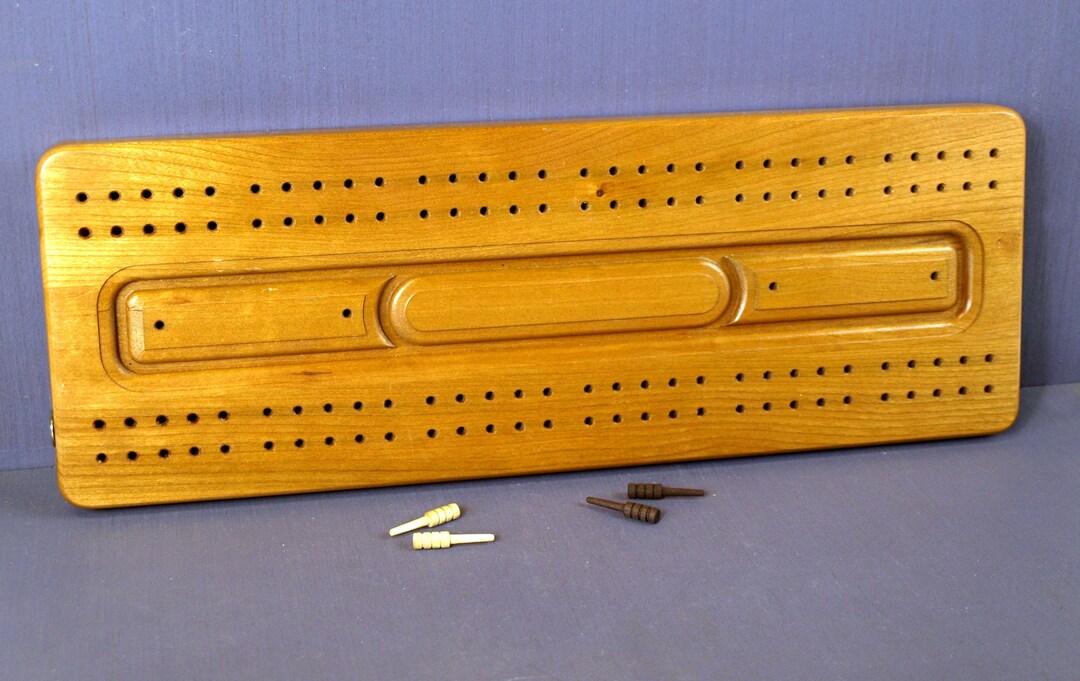 Vintage Channel Craft Handcrafted Wooden Cribbage Board Game in ...