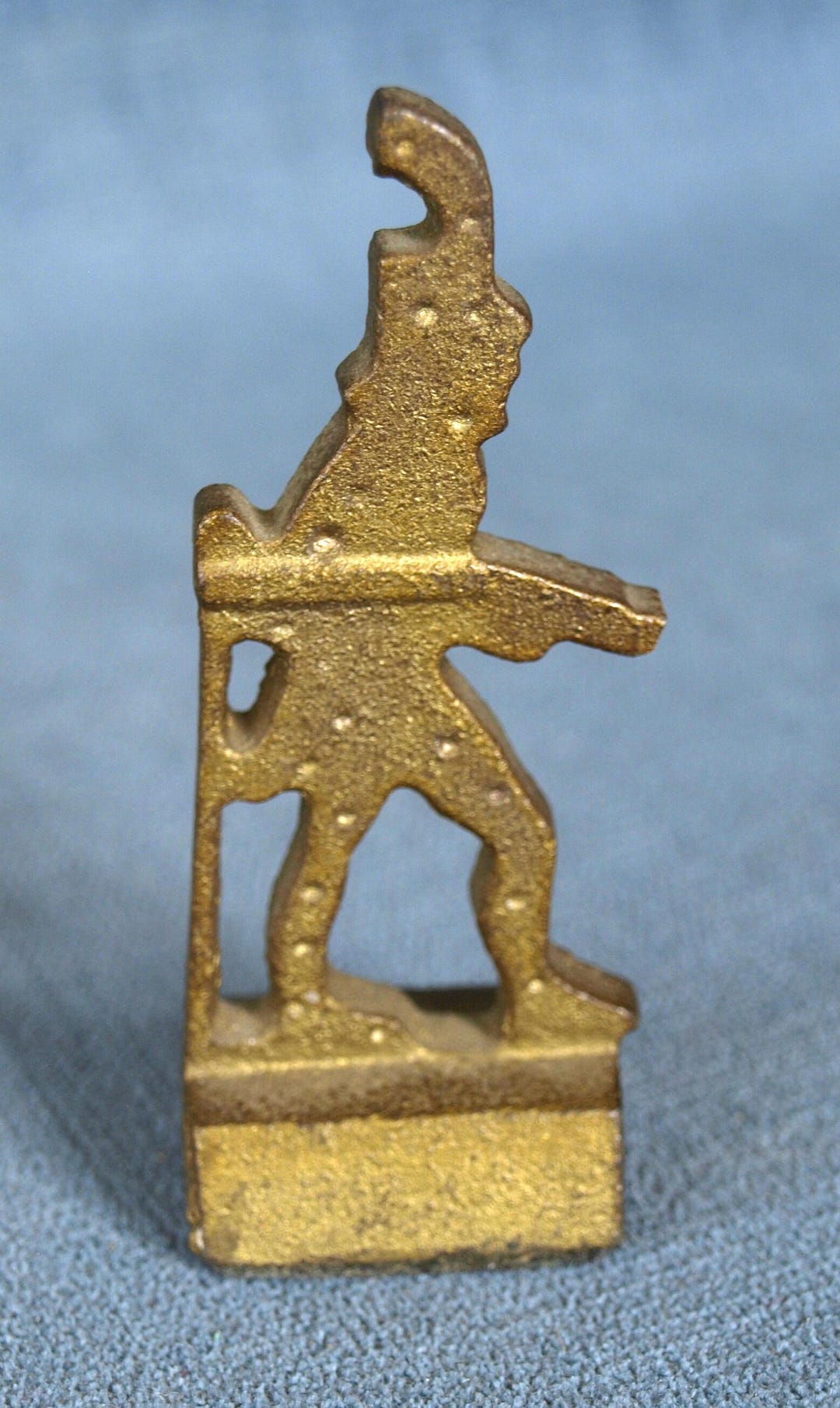 Vintage Revolutionary Colonial Soldier Silhouette Cast Metal Miniature ...