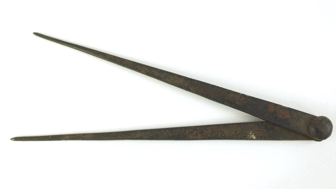 Vintage / Antique Iron Dividers or Calipers, Unbranded | Engineering ...