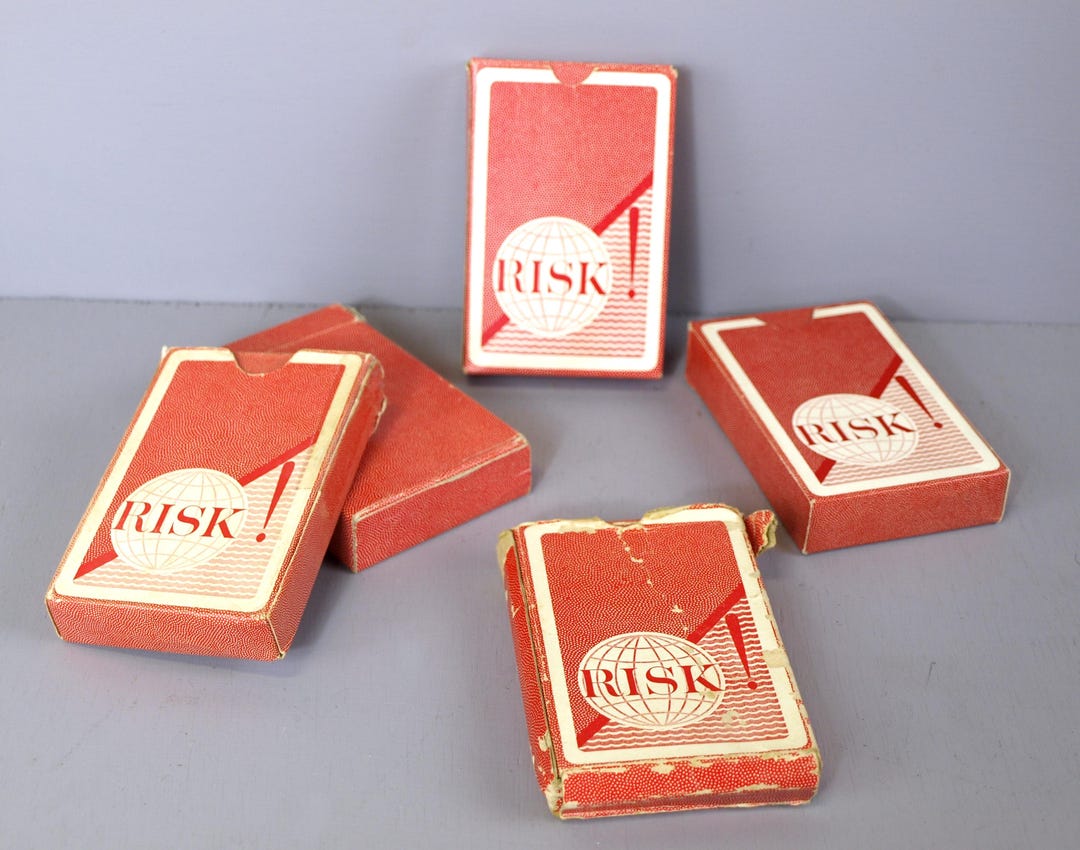 Vintage 1959 Risk Territory Cards by Parker Brothers Set of 5 Most ...