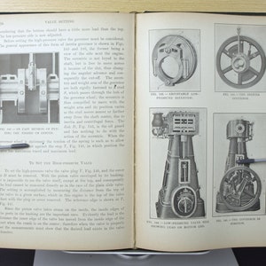 Antique "the Power Plant Library" Set - Steam Turbines, Valve Setting ...