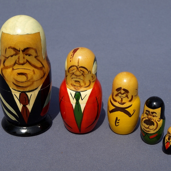 Gorbachev Russian Leaders Nesting Doll - Etsy