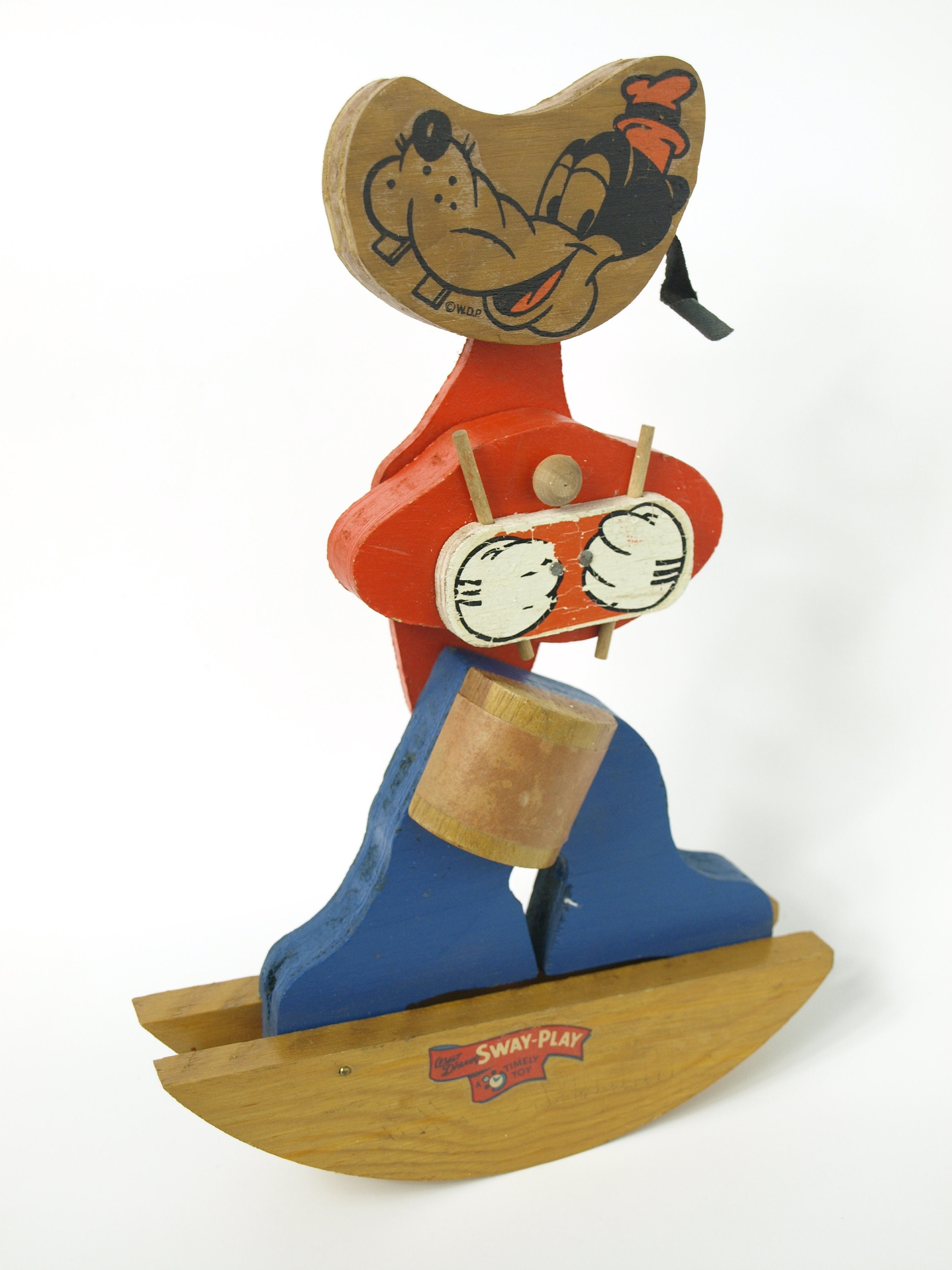 Vintage Walt Disney Goofy Sway Play Wooden Toy - by Timely Toy - Wood ...