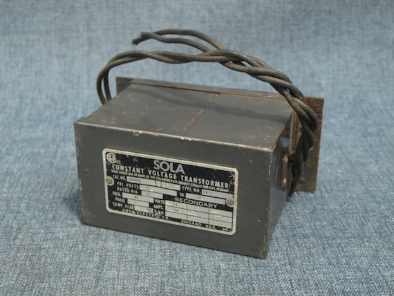 Sola Constant Voltage Transformer Cat. No. 30498 I81 Type CV-5 | Etsy