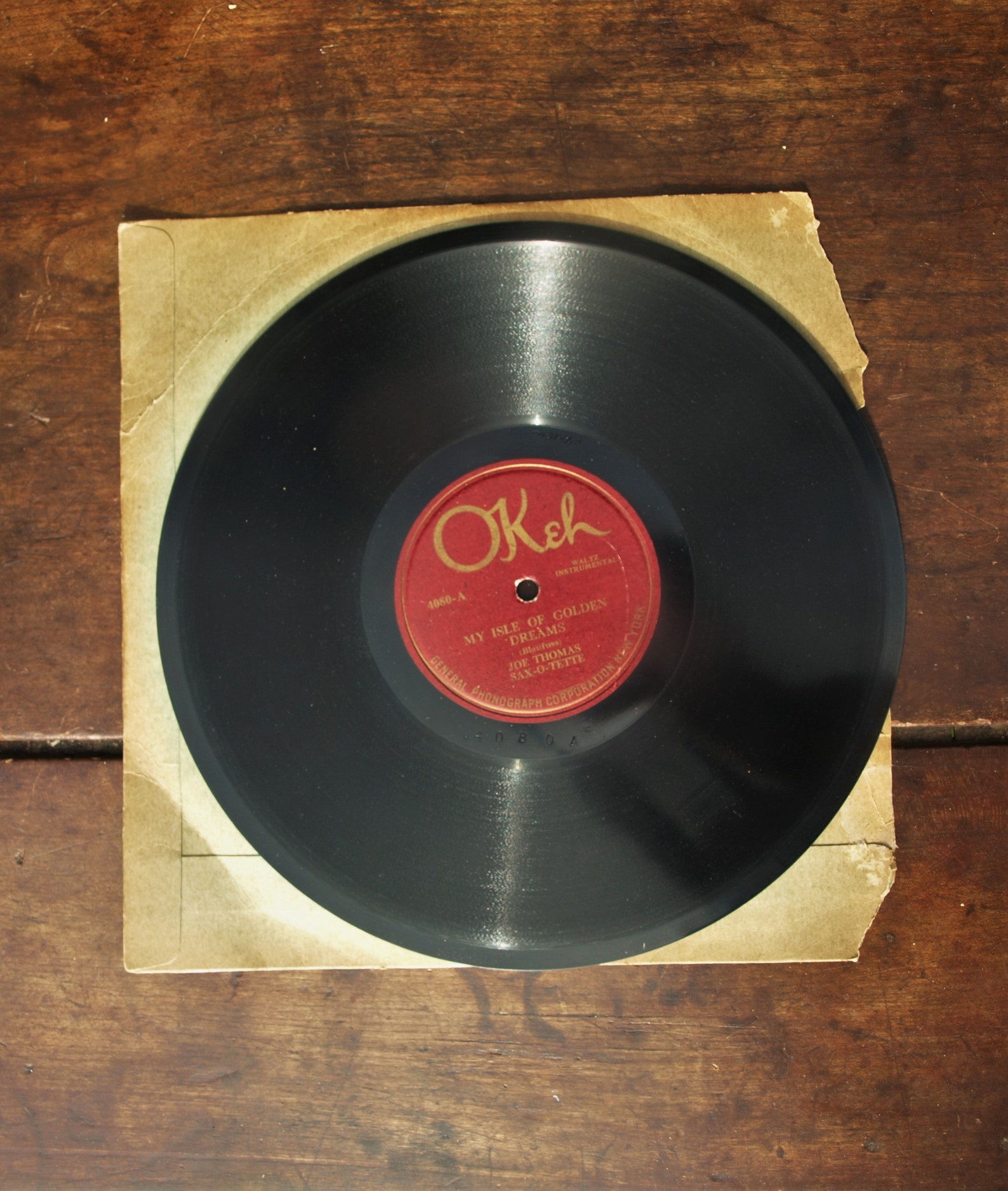 Joe Thomas Sax-o-tette My Isle of Golden Dreams and in and Out Antique ...