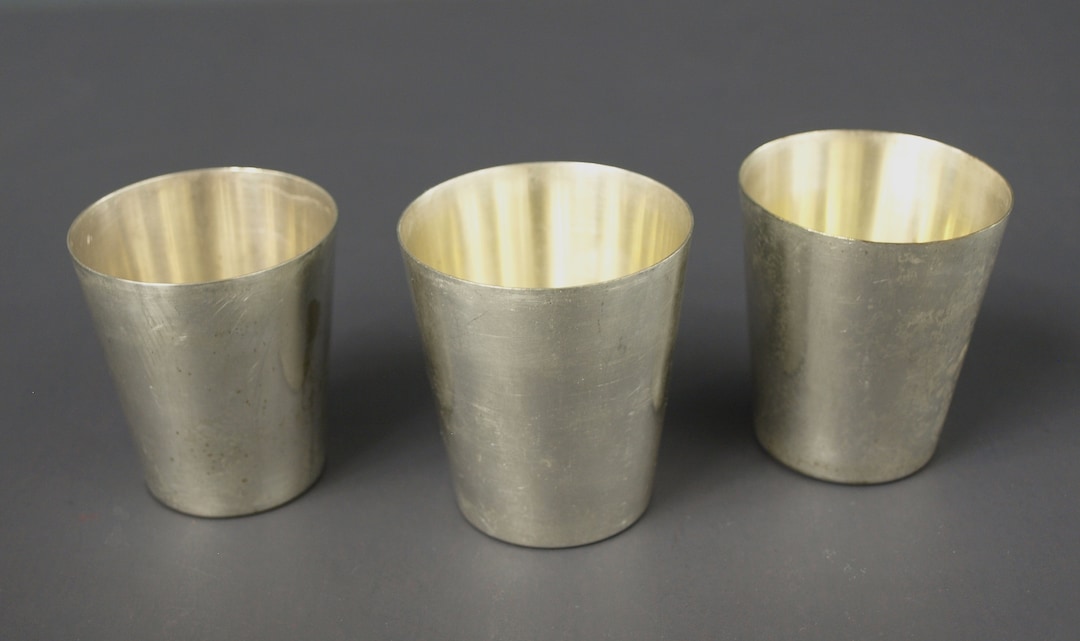 Antique Watrous Manufacturing Company Small Silver Plate Nesting Cups ...