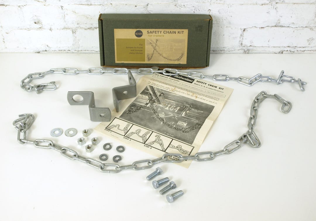 Vintage Sears Safety Chain Kit for Trailers - for Bumper to Frame and ...