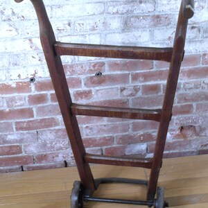 Vintage Sack Barrow Trolley Aka Hand Truck or Bag Cart Wood & Cast Iron ...