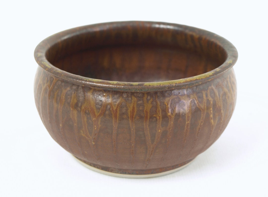 Vintage Bob Chaundy Ceramics Brown Mottled Glazed Art Pottery Artist ...