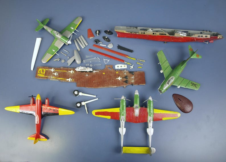 Vintage Short Sunderland Airfix-72 Scale Kits Box Containing 4 Partial ...