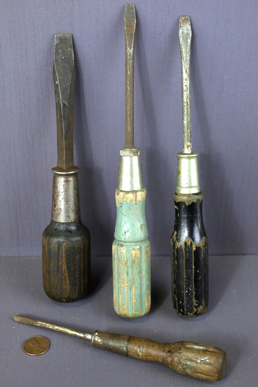 Vintage Stanley Hurwood Screwdriver Lot Including RARE 1/2" No 52 Full ...