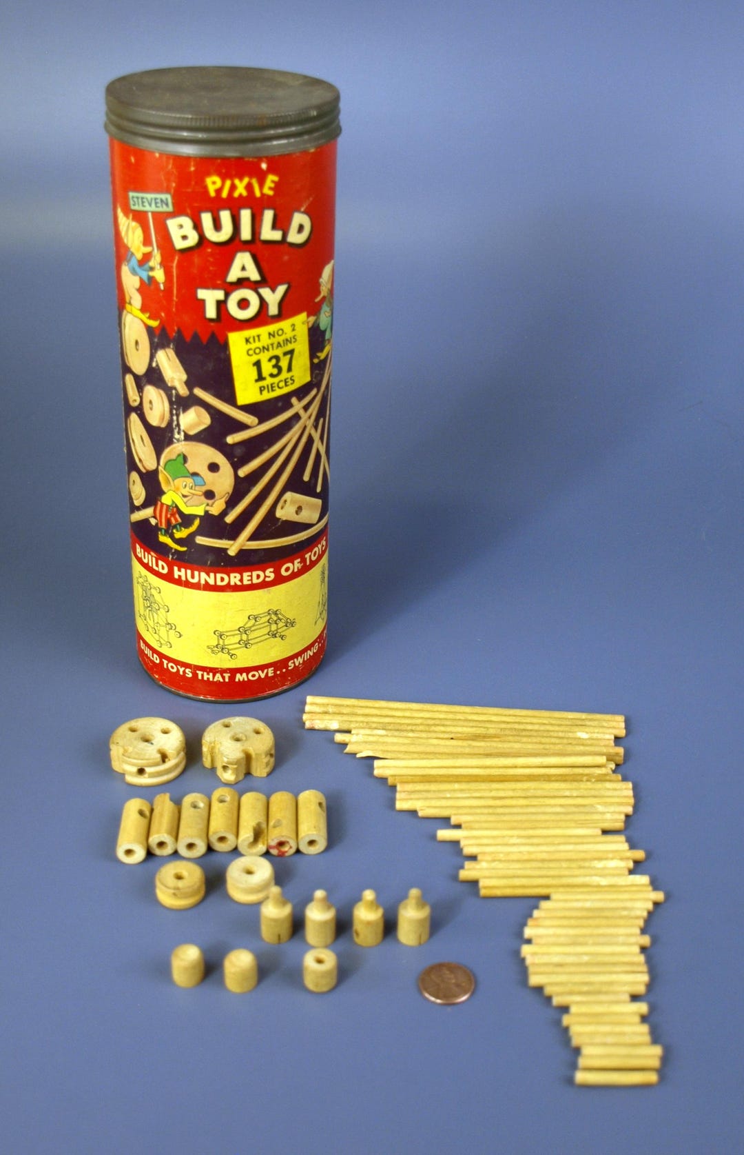 Vintage Pixie Build A Toy Kit No. 2 Steven Manufacturing 1951 Tinker ...