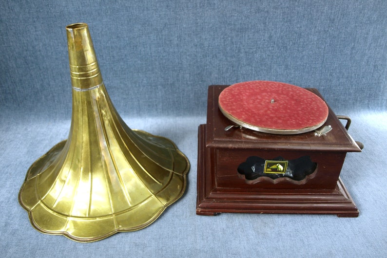 Vintage his Master's Voice Gramophone With - Etsy