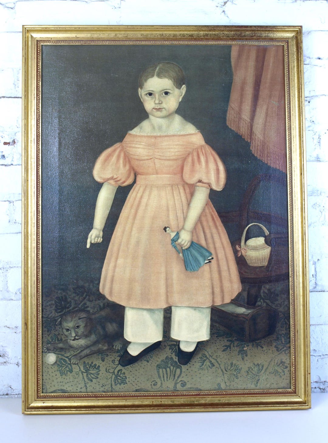 Portrait of Mary Jane Smith by American Artist Joseph Whiting Stock ...