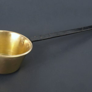 Antique Brass and Iron Ladle, Circa Late 1800's - Hearth Cooking ...