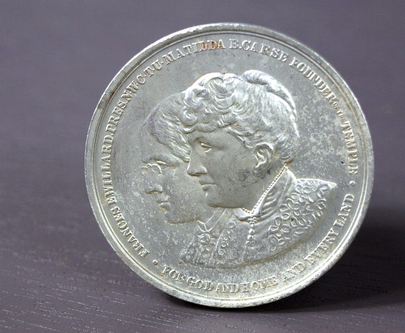 1892 Women's Christian Temperance Union Medal W/ Frances Willard ...