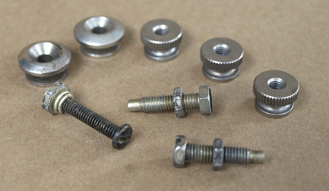 Vintage Finger Tight Quick Release Nuts With Bolts and Raised Flush ...