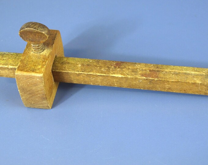 Antique Wood Carpenter's Scribe Marking Gauge W/ Ruler Circa Late 1800s ...