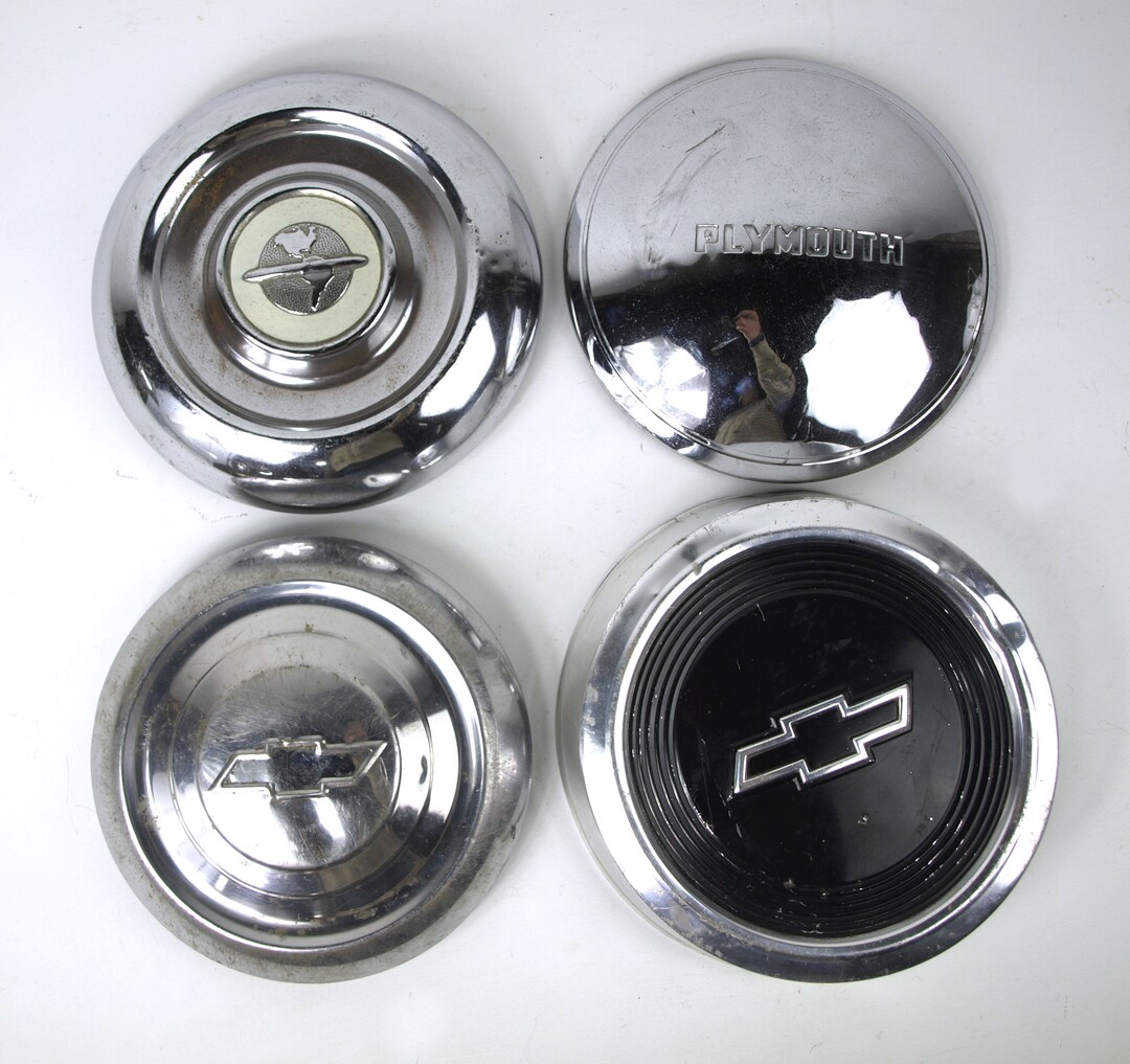 Vintage Chrome Steel and Aluminum Hubcaps 54-56 Oldsmobile, 1940's ...