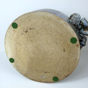 Large Handmade Art Pottery Chowder Pot W/ Lid, Octopus Themed - Signed ...