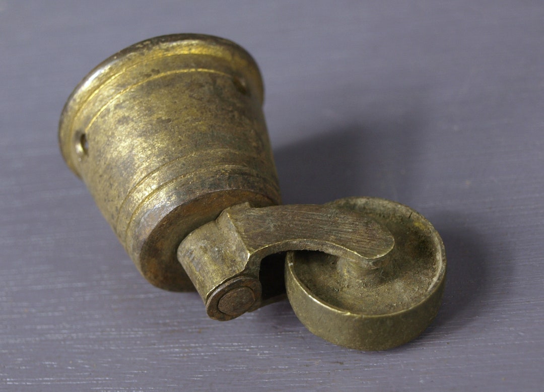 Antique Brass Barrel / Round Cup Furniture Caster Wheel - Etsy