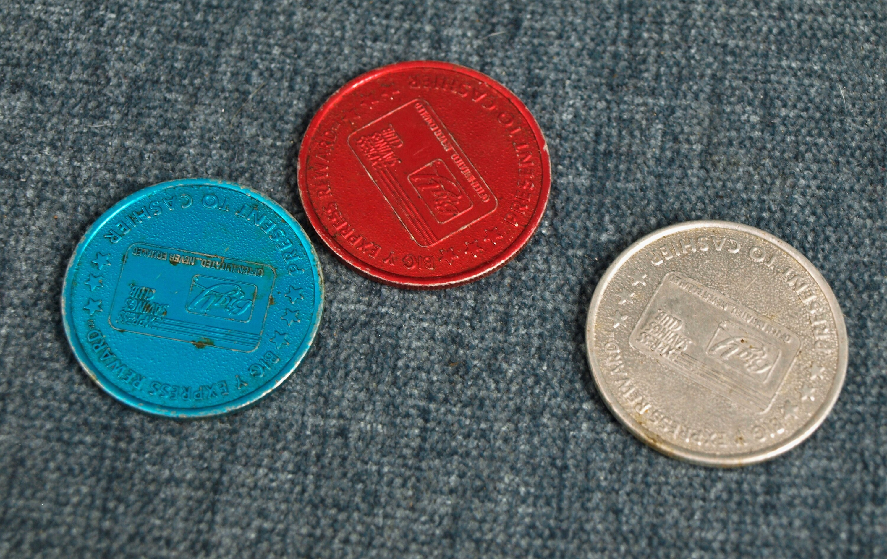 Collectibles Memorabilia and Blue Red Vintage BIG Y EXPRESS Rewards ...