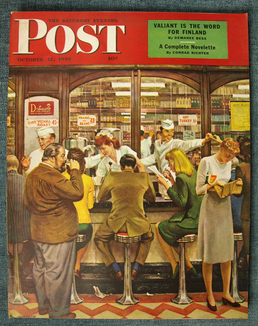 Post WW2 Era the Saturday Evening Post October 12, 1946 With John ...