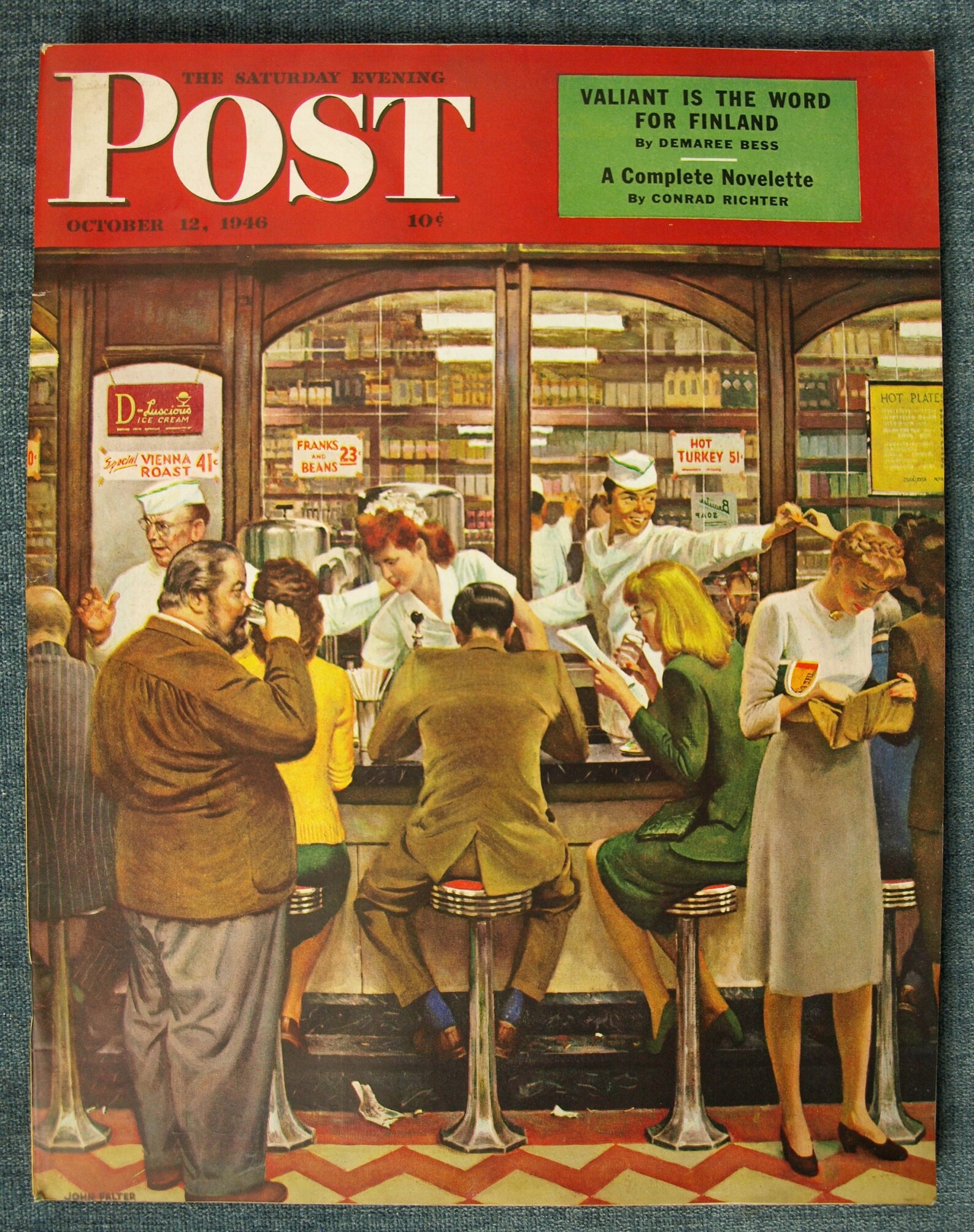 Post WW2 Era the Saturday Evening Post October 12 1946 With - Etsy