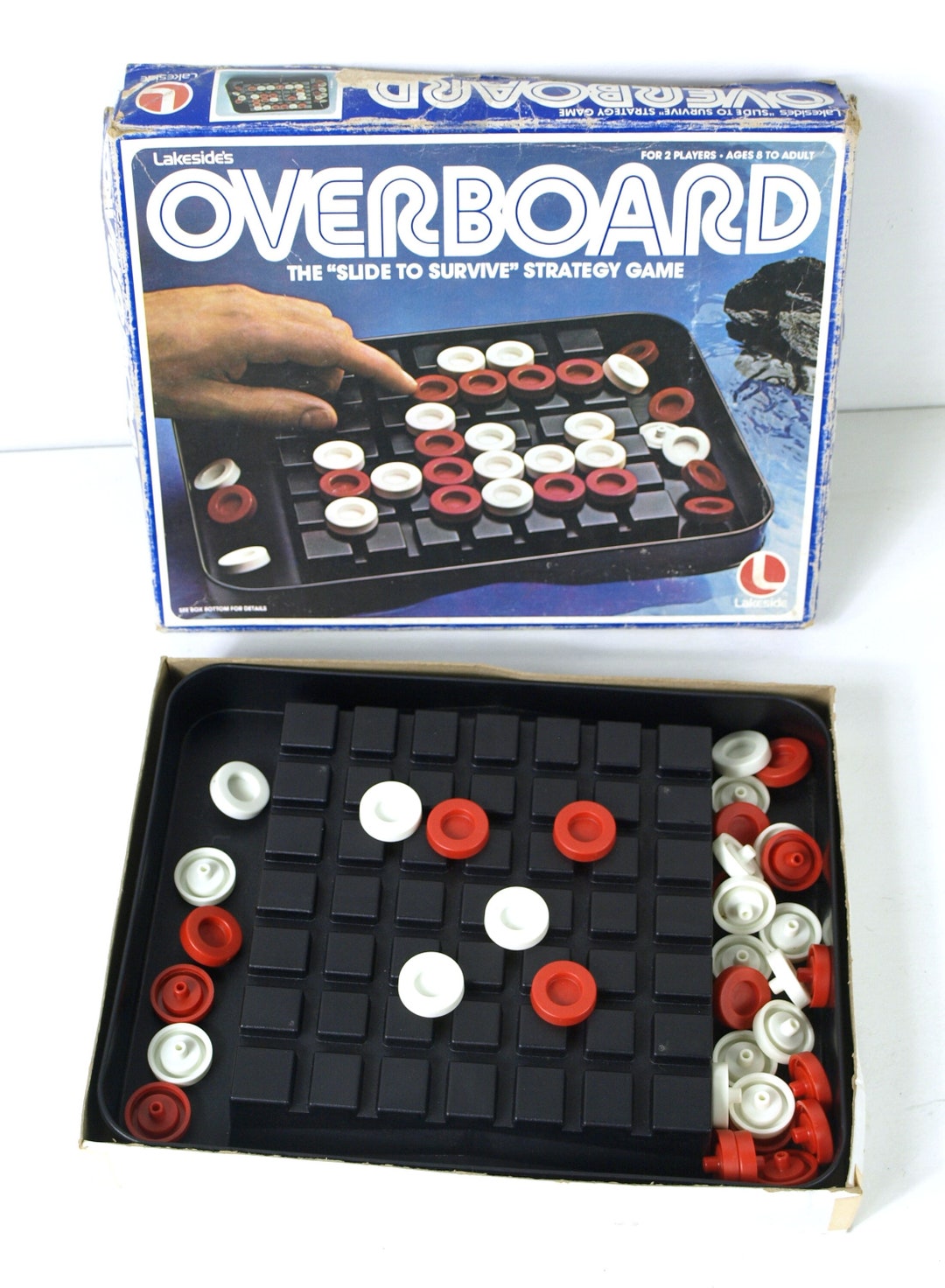 Lakeside's OVERBOARD Slide to Survive Strategy Game in Original Box ...