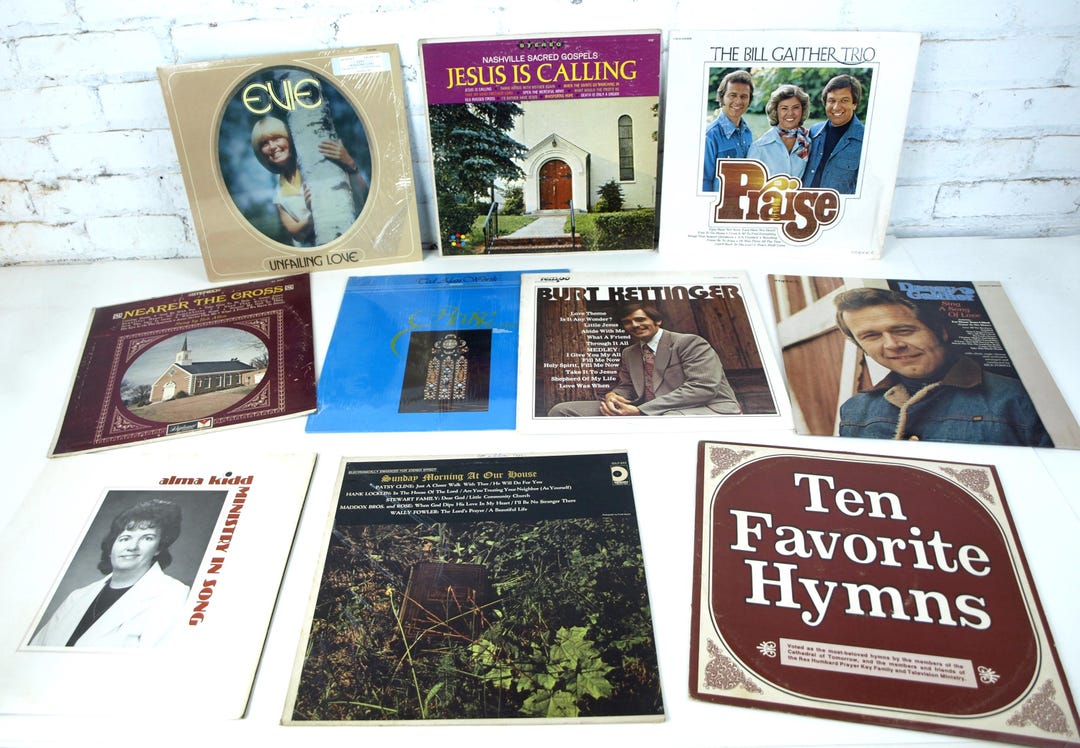 Vintage Church & Gospel LP Record Albums Lot of 10 - Danny Gaither ...