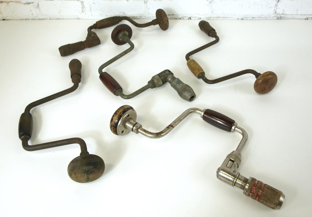 Vintage Hand Brace Drills Craftsman & Unmarked No Bits - Lot of 5 - Etsy