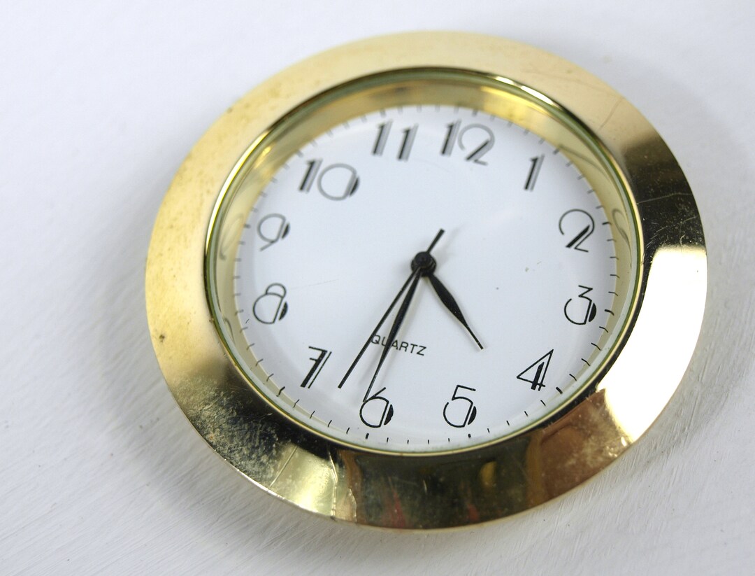 Vintage Quartz Clock Insert W/ Art Deco Style Numbers 1.75 Clock Insert ...