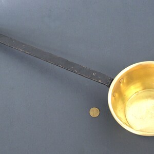 Antique Brass and Iron Ladle, Circa Late 1800's - Hearth Cooking ...