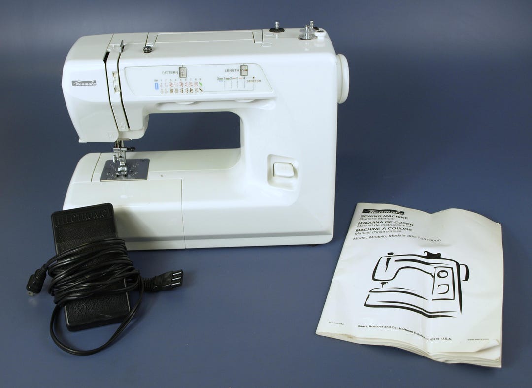 Vintage Kenmore Household Sewing Machine, Model 385.15516 C. 1990 ...