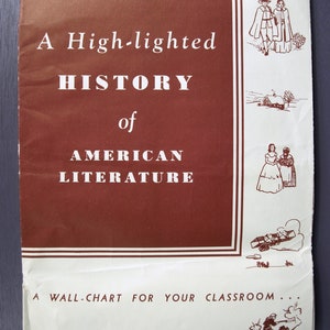 A High-lighted History of American Literature, a Wall-chart for Your ...