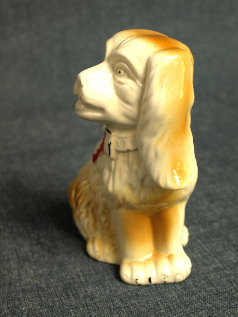 Vintage Stoneware Ceramic Cocker Spaniel Puppy Dog Statue W | Etsy