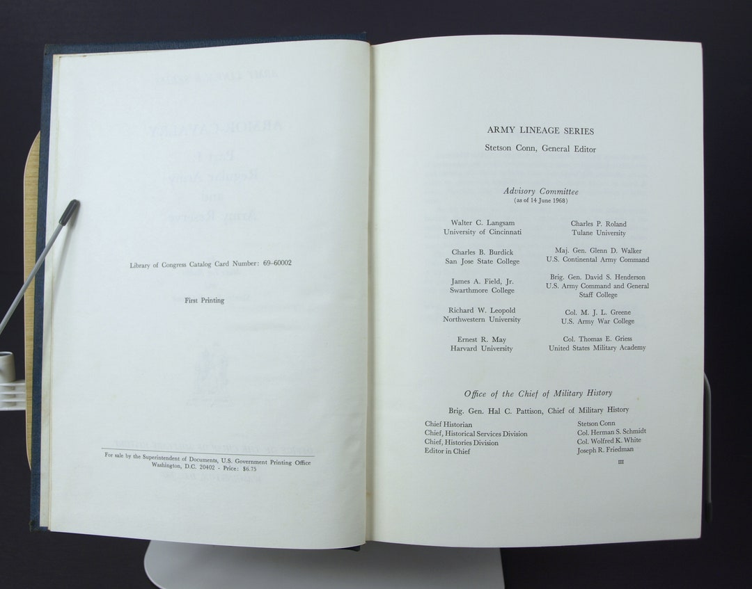 Armor Cavalry, Part I Regular Army & Army Reserve by M. L. Stubbs and S ...