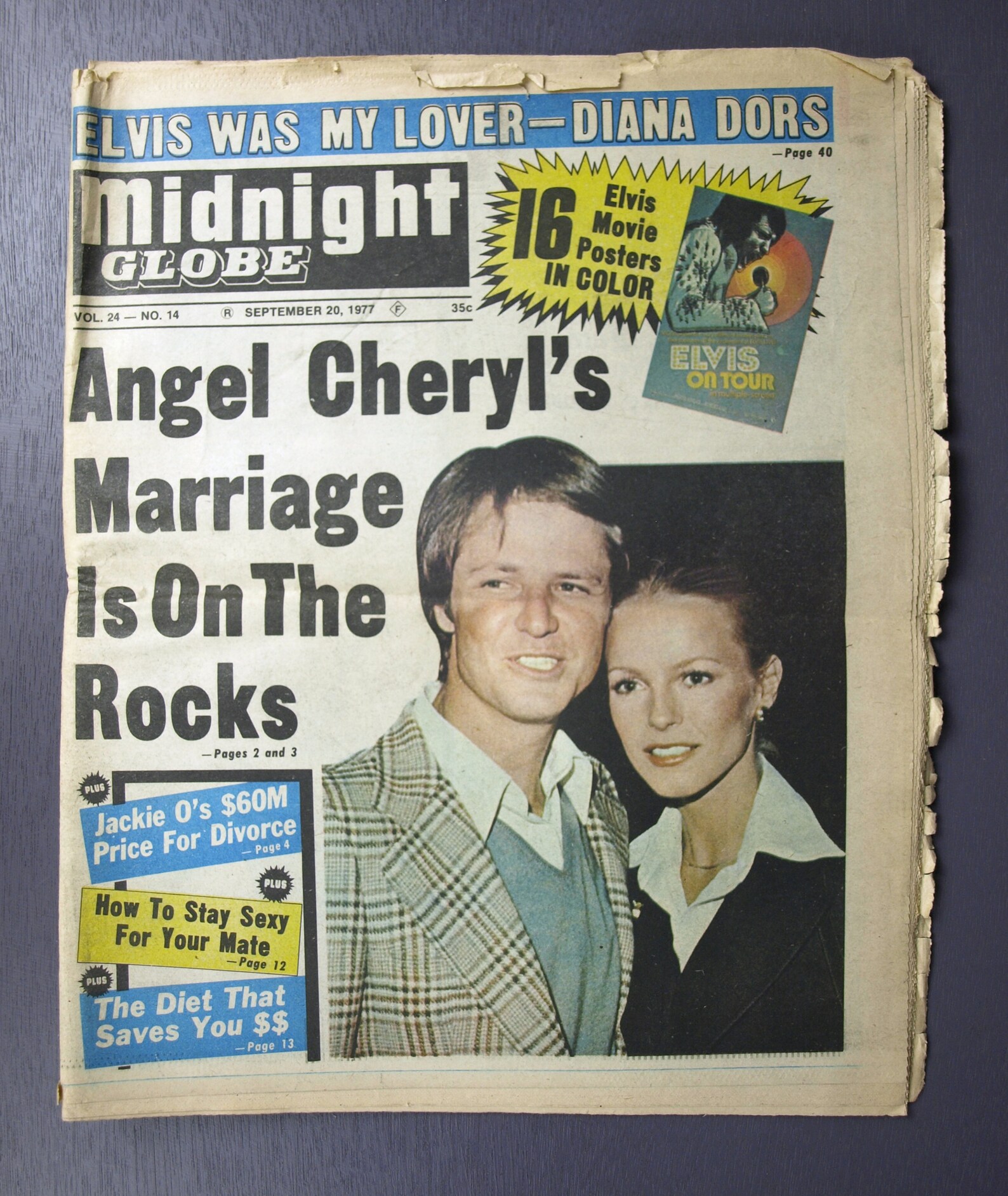 Elvis Presley Tabloid News Lot, Circa 1977 - 5 Pieces Included - Good ...