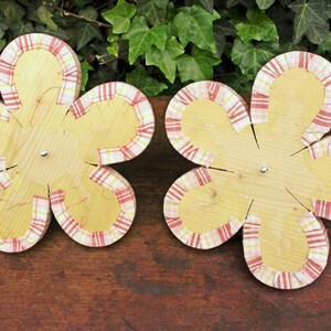 Flower Hook - Floral Girl’s Clothes Hanging Hook Made of Wood and ...