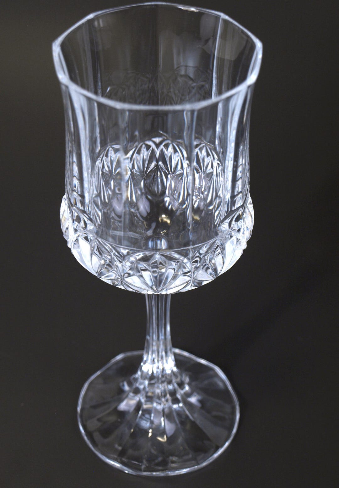 Vintage Crystal Water Goblet, "fascination" by Cristal De Flandre ...