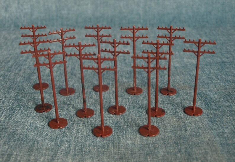Vintage Marx Toys Miniature Telephone / Electric Poles for - Etsy